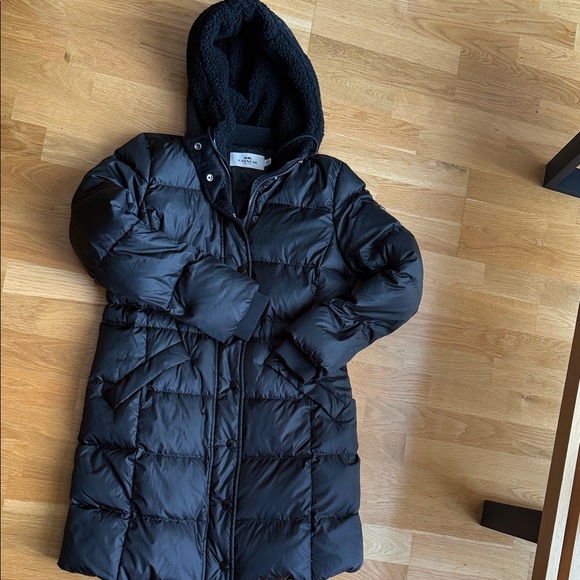 Coach | Jackets & Coats | Coach Womens Black Hooded Puffer Coat | Poshmark